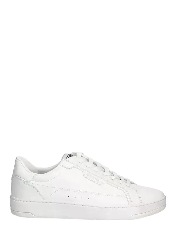 Guess Logo-embellished Lace-up Sneakers - White