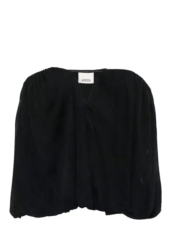 Isabel Marant Amalia Bandeau Blouse - Black