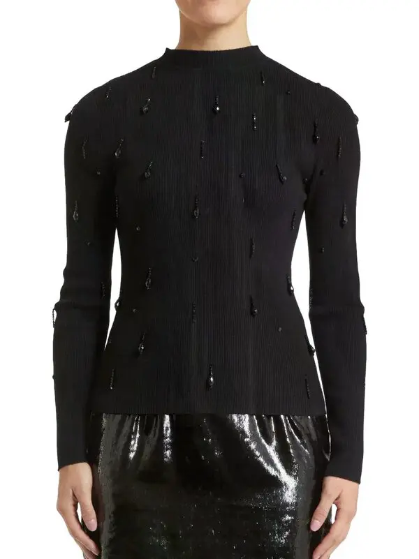 PENNYBLACK Embellished High-neck Sweater - Black