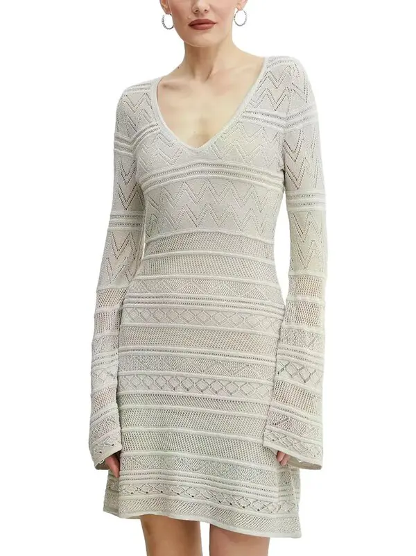 Guess Knitted Mini Dress - White