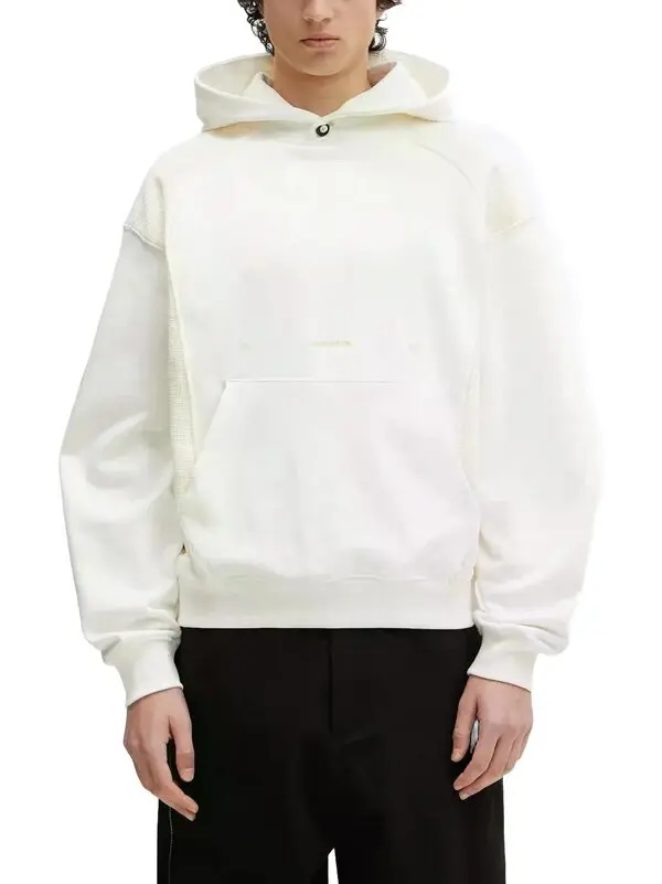 ADER ERROR Panelled Fabric Hoodie - Neutrals