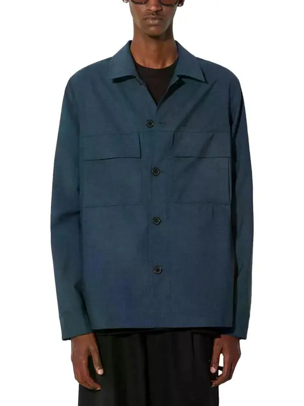 Paul Smith Double-pocket Button-down Shirt Jacket - Blue
