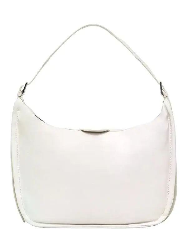 Guess Zip-fastening Curved Shoulder Bag - White