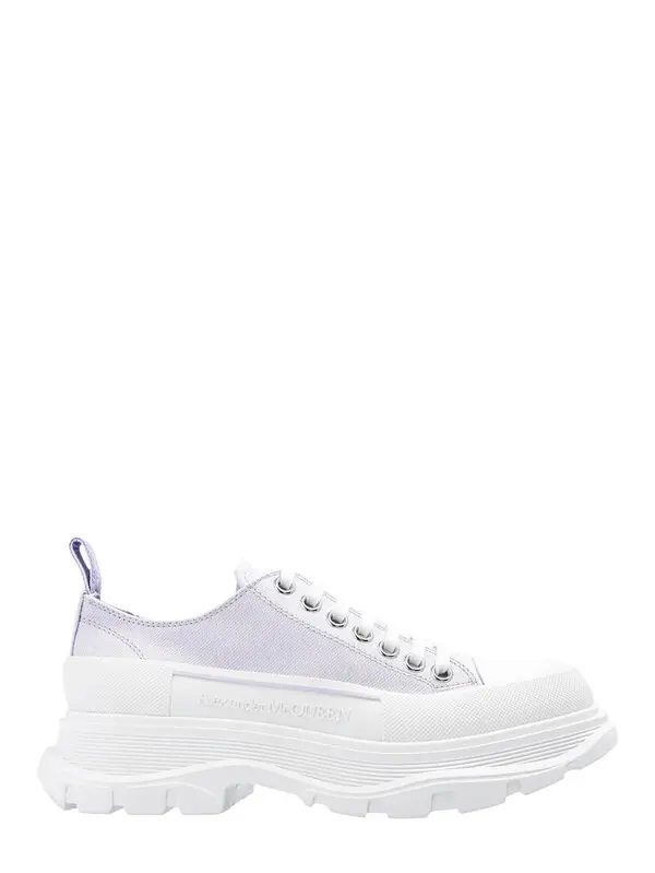 Alexander McQueen Tread Slick Lace Up Sneakers - Purple