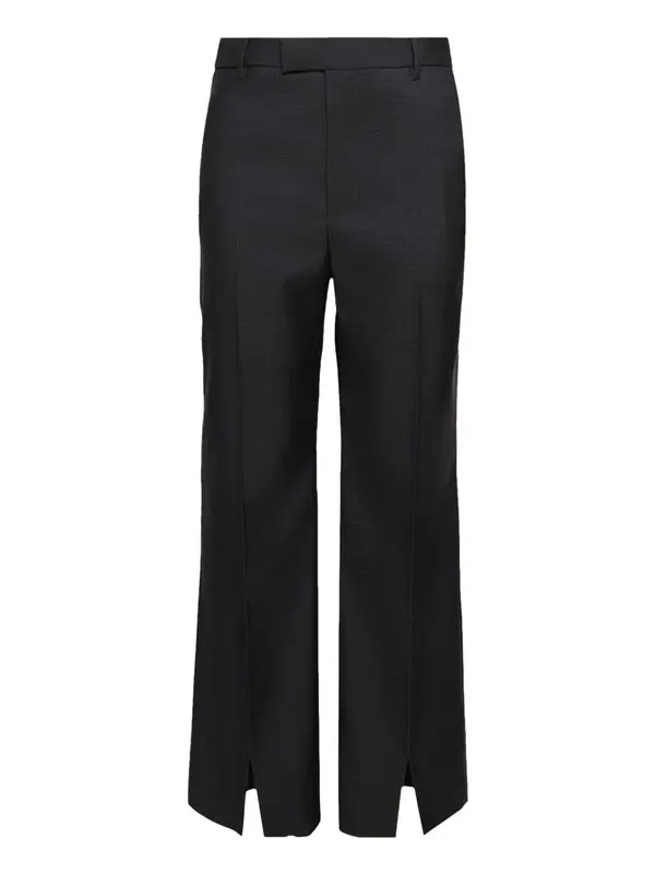 Gucci Oversized Low Waist Petite Fit Wool Pant - Grey