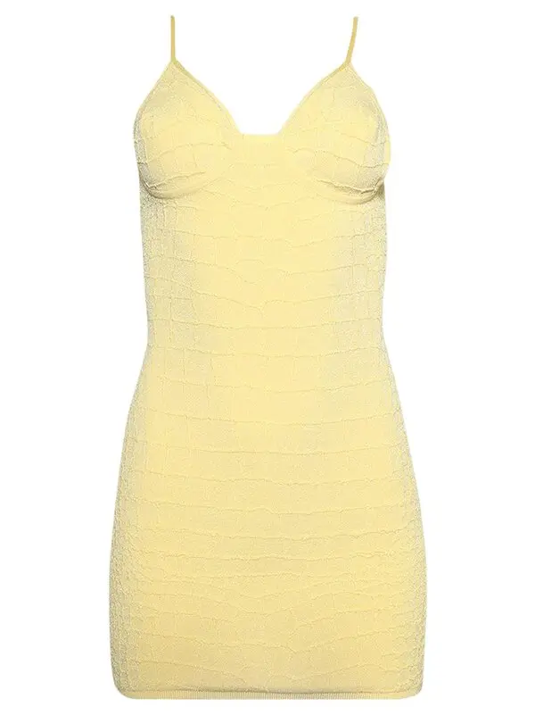 Jacquemus La Mini Robe Scala - Yellow