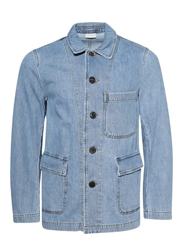 Dries Van Noten Unconstructed Workwear Blazer - Blue