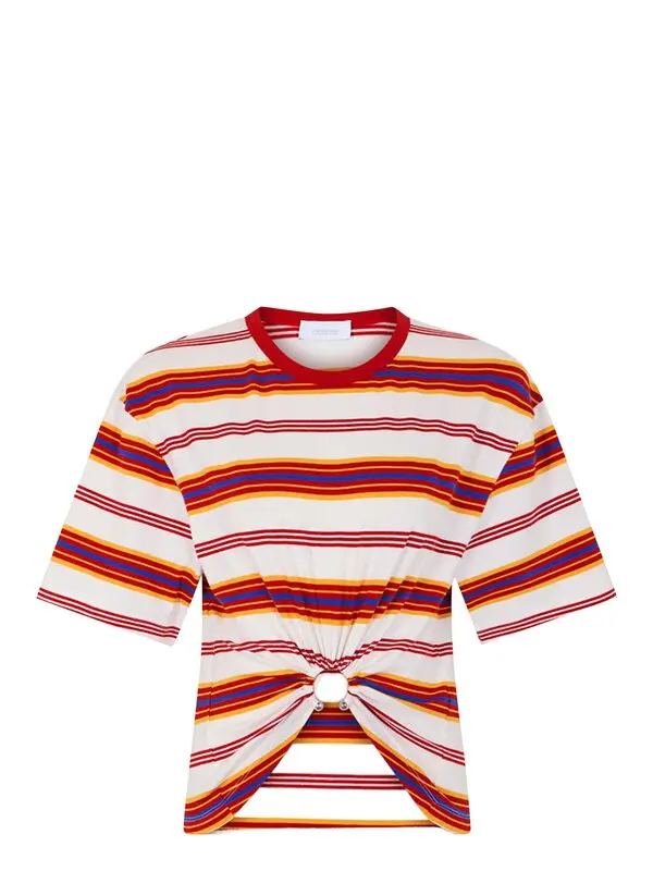 Rabanne Striped T-shirt - White