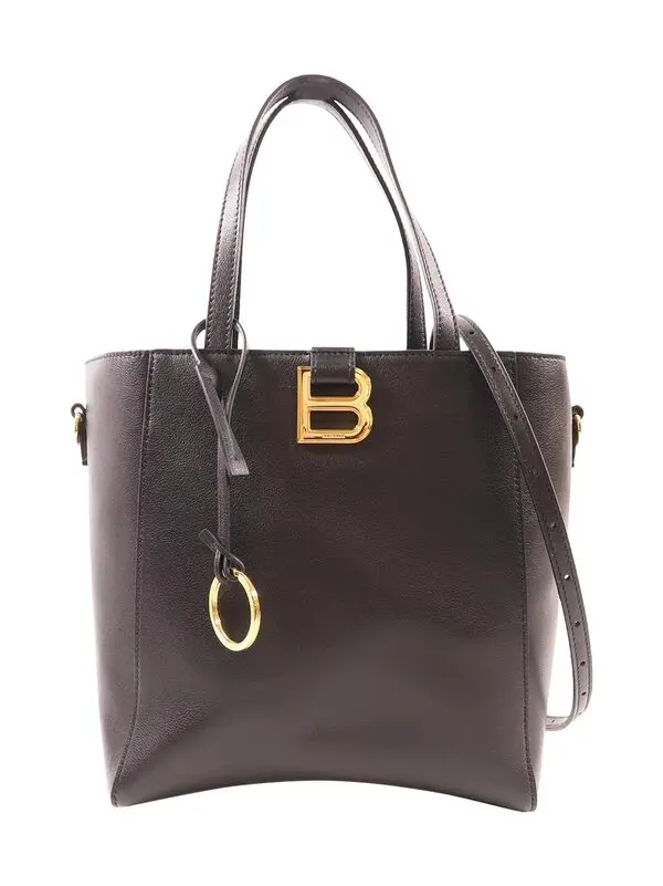 Balenciaga Hourglass Soft Small Tote - Black