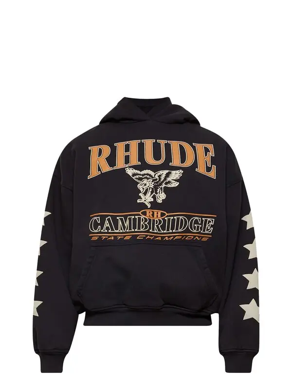 Rhude Cambridge State Champs Hoodie - Black