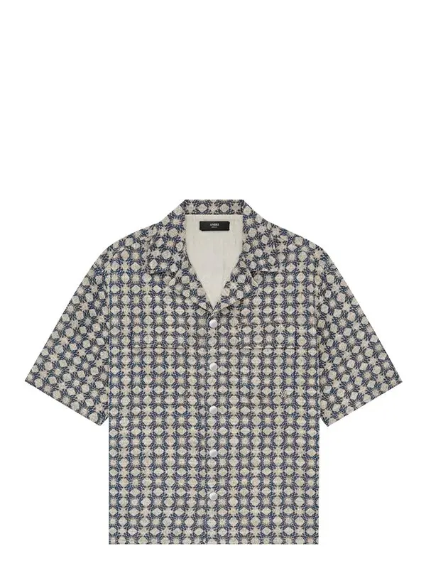 Amiri Ma Quad Boucle Camp Shirt - Blue