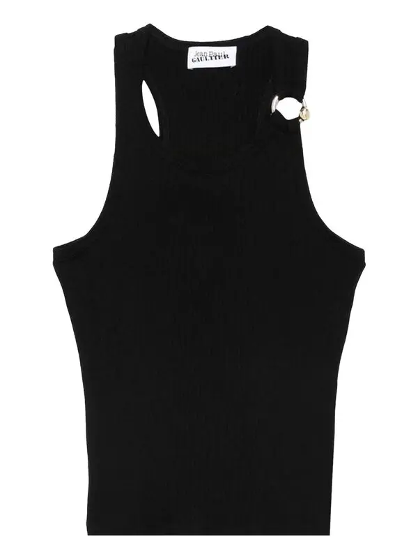 Jean Paul Gaultier Piercing Tank Top - Black