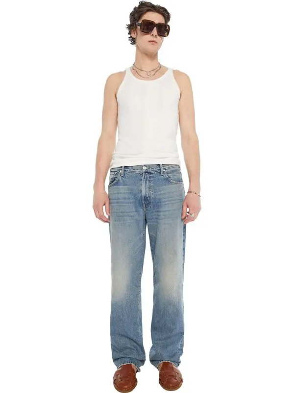 MOTHER The Big Shot Knuckle Down Jeans - Blue