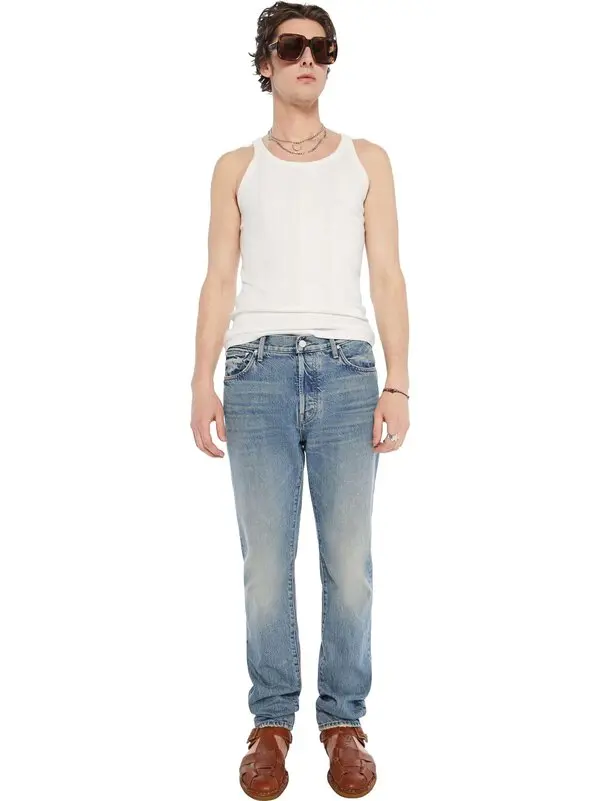 MOTHER The Mega Neat Knuckle Down Jeans - Blue