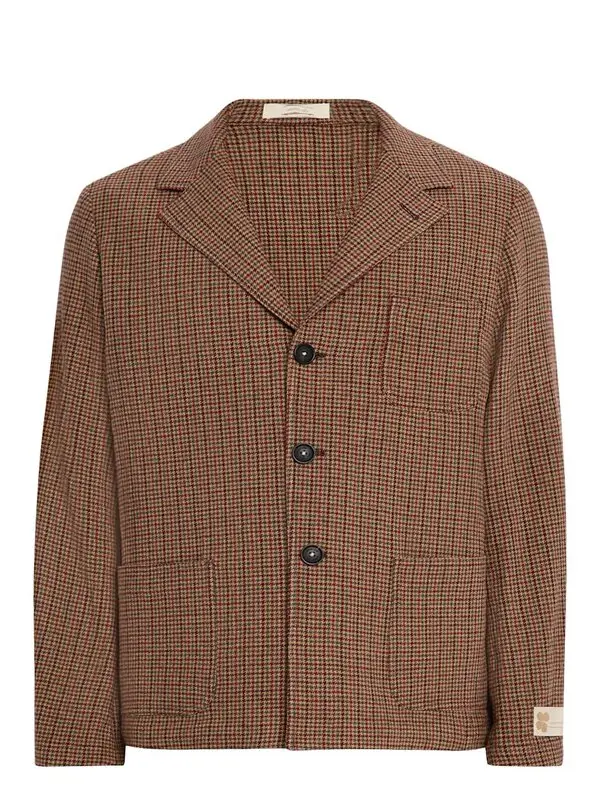 Massimo Alba Gstaad Wool Nehru Jacket - Caffe
