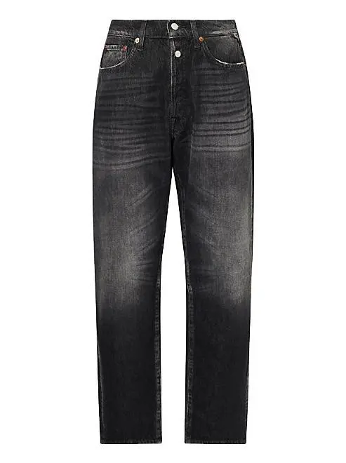REPLAY M9z1 Straight-leg Denim Jeans - Black Delave