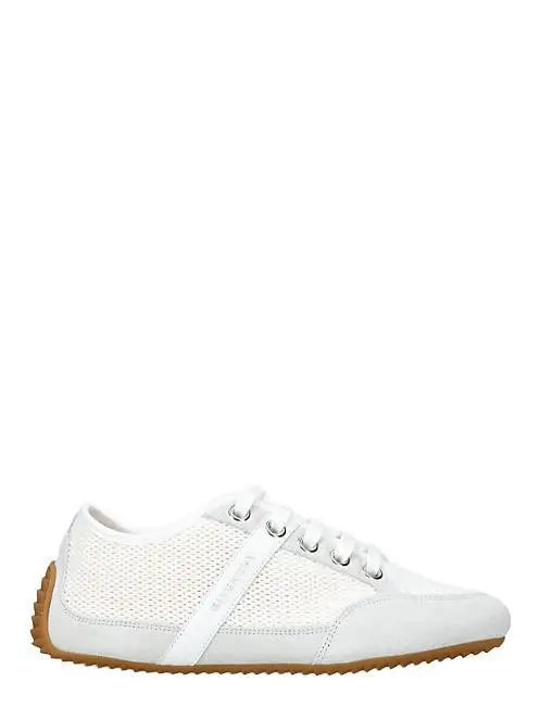 Givenchy Logo Mesh And Suede Low-top Sneakers - White