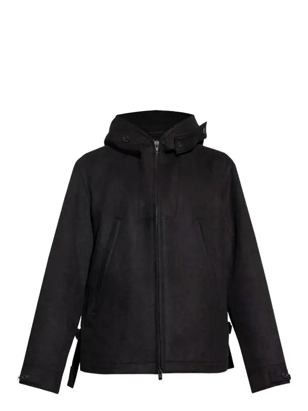 Y3 Hooded Zip-front Jacket - Black