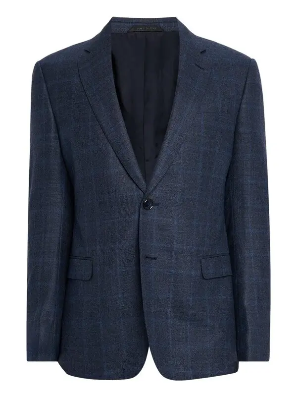 Giorgio Armani Wool-blend Sport Coat - Solid Bright Blue