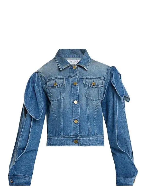 Gabriela Hearst Briella Denim Jacket - Uruguayan Blue