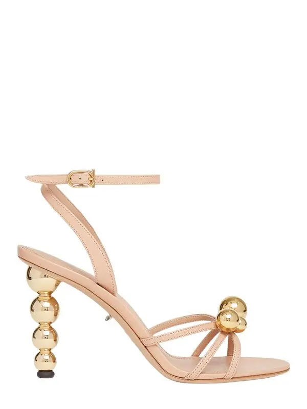 FERRAGAMO Karina Spheres Ankle-strap Sandals - Amaretti