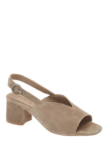 Cordani Pollette Slingback Sandal - Fango Suede