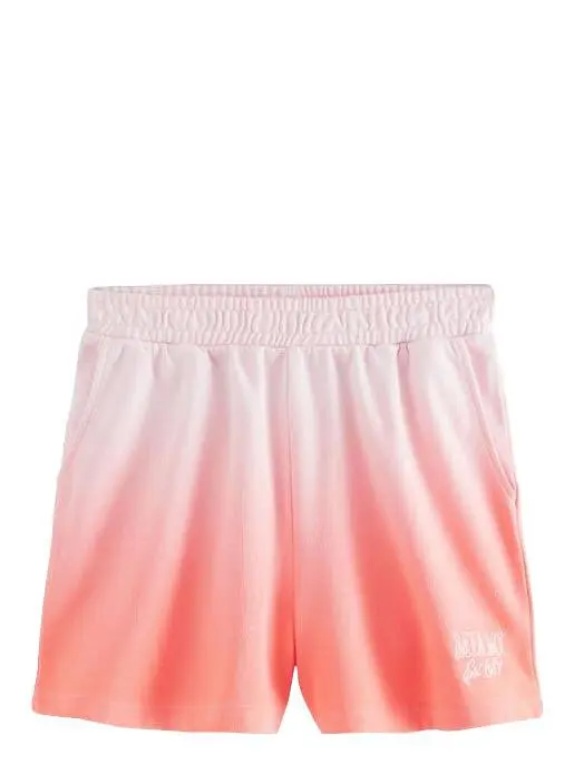 NEXT Ombré Fleece Sweat Shorts - Orange
