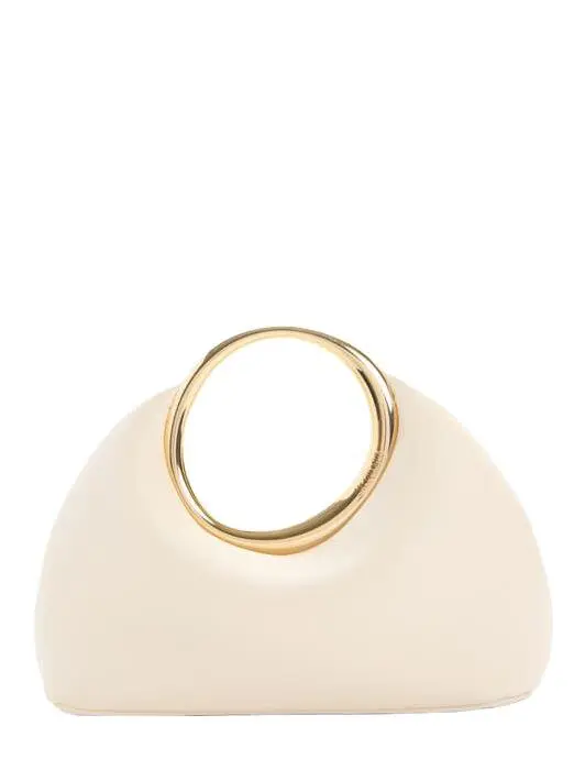Jacquemus Le Petite Calino Leather Top Handle Bag - Light Ivory 115