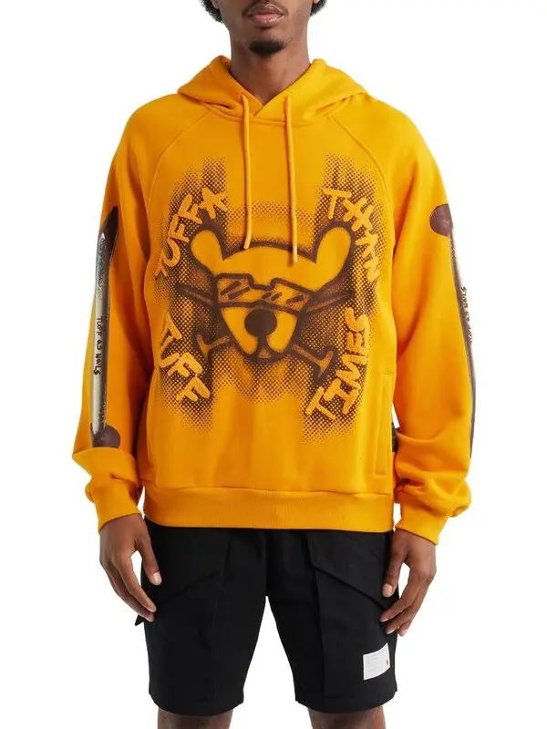 VIC GARCIA WORLD Cotton French Terry Graphic Hoodie - Citrus