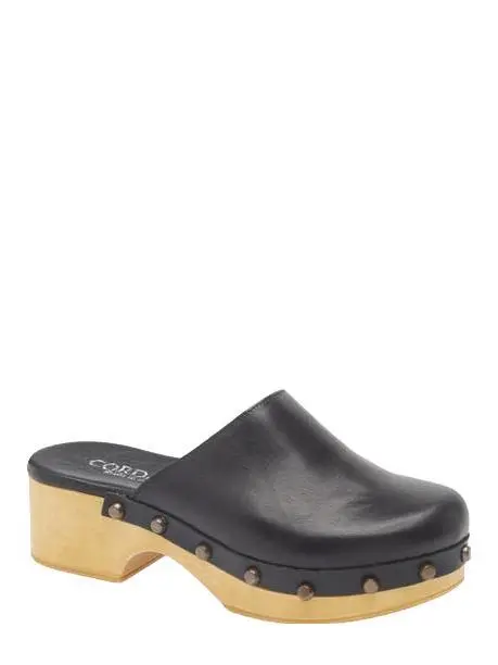 Cordani Wilka Platform Mule - Black Leather