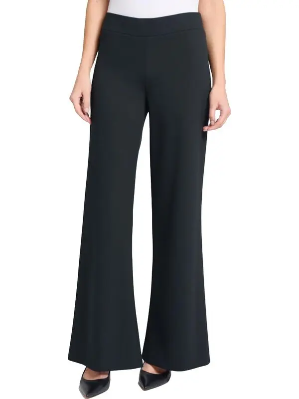 Ming Wang Deco Wide Leg Pants - Black