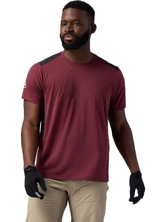 BACKCOUNTRY Slickrock Drirelease Tech T-shirt - Red Mahogany/black