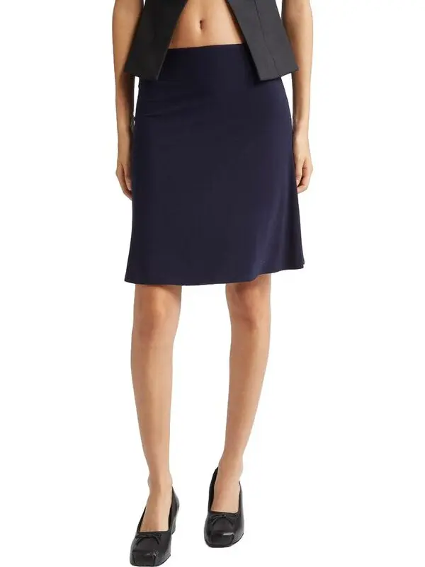 Sandy Liang Lyon A-line Skirt - Navy