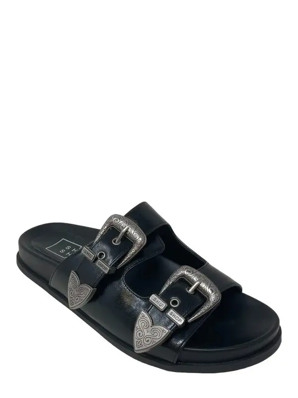 SHU SHOP Dolly Two-strap Sandals - Black