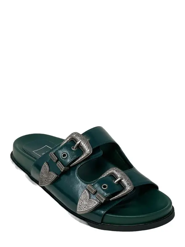 SHU SHOP Dolly Two-strap Sandals - Dark Green