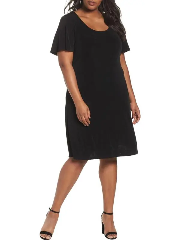 Vikki Vi A-line T-shirt Dress - Black