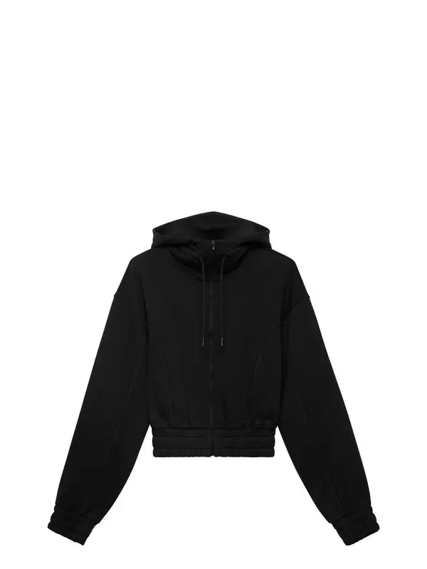 On Fka Twigs Cropped Cott-blend Hoodie - Black