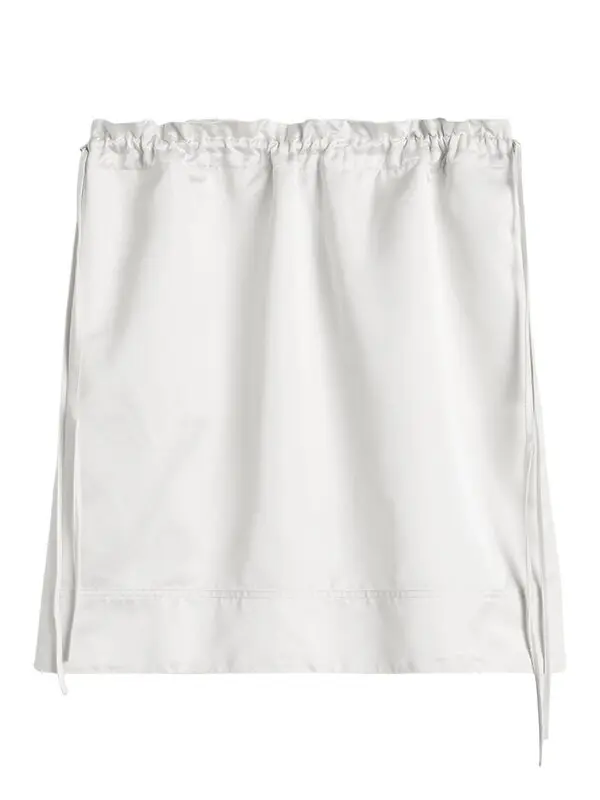 TOTEME Drawstring Mini Skirt - White