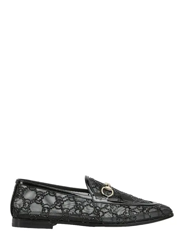 Gucci Gg Crystal Jordaan Loafer - Black