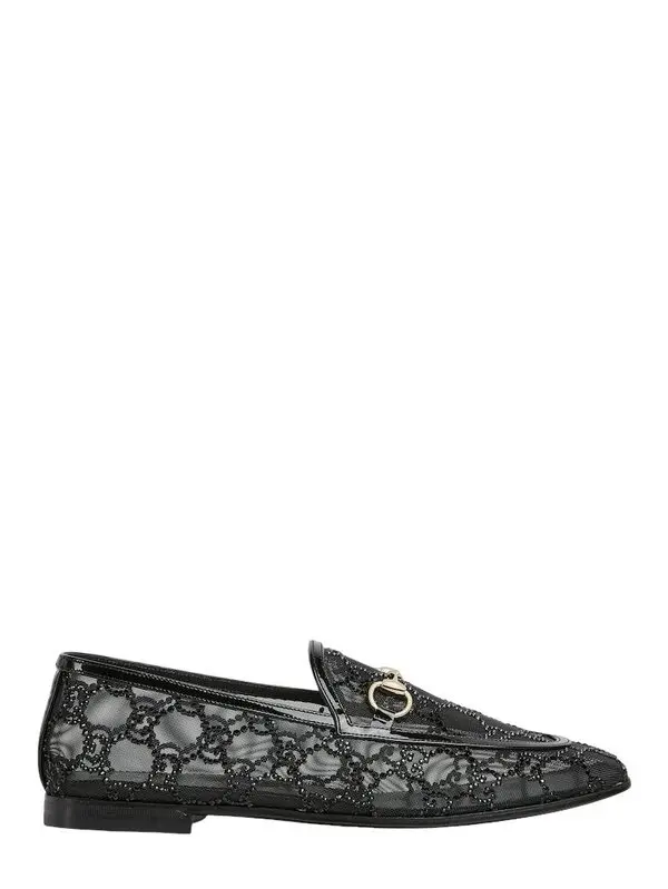 Gucci Gg Crystal Jordaan Loafer - Black
