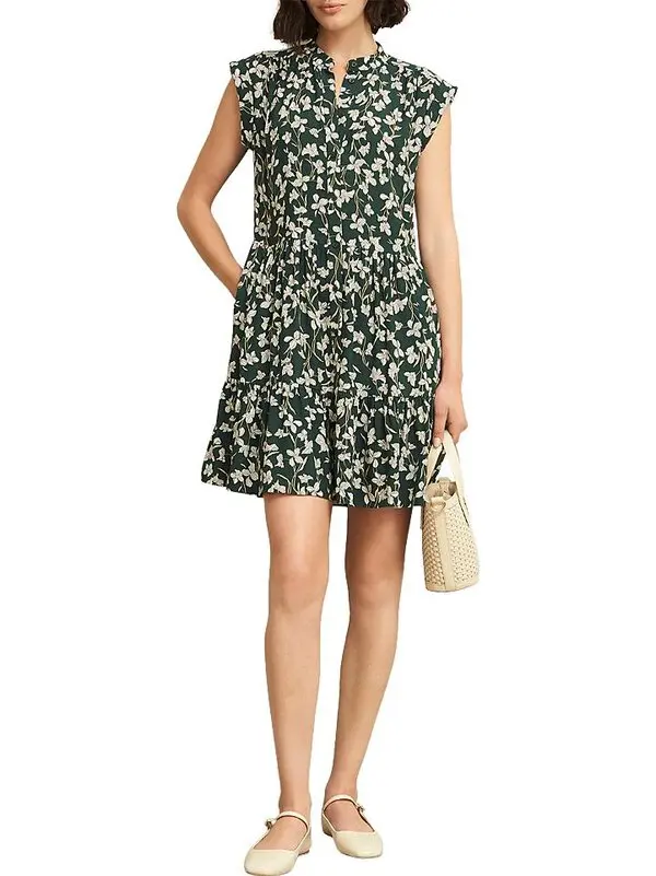 HOBBS LONDON Layla Floral Print Dress - Green Multi