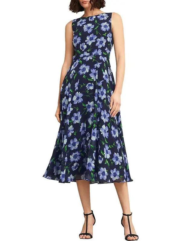 HOBBS LONDON Carly Floral Print Dress - Midnight Multi