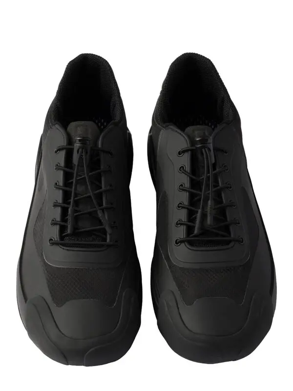 Prada Technical Fabric Sneakers - Black
