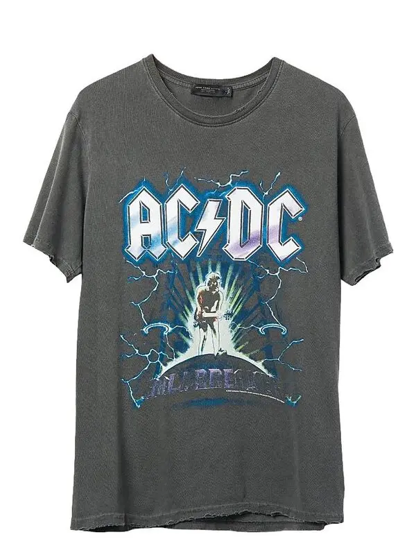 Junk Food Clothing Ac/dc Ballbreaker Vintage Tee - Vintage Black