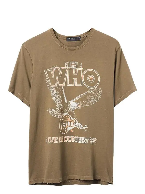 Junk Food Clothing The Who Live In Concert '82 Vintage Tee - Washed Leather
