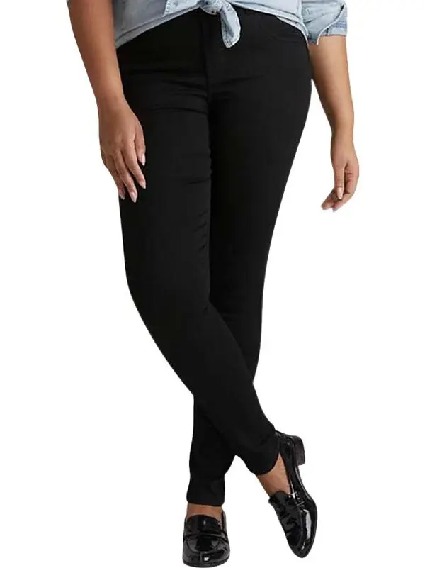 Universal Standard Seine High Rise Skinny Jeans - Black