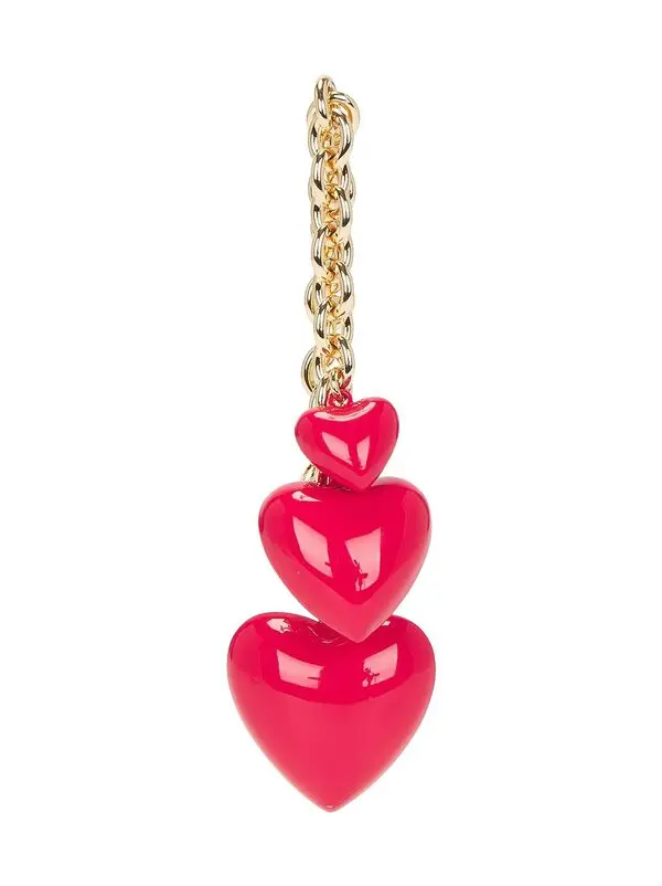ROXANNE ASSOULIN Happy Heart Bag Charm - Cherry Red