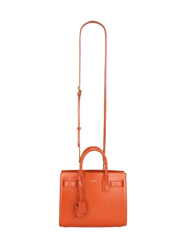 Saint Laurent Nano Sac De Jour Carryall Bag - Orange Vif
