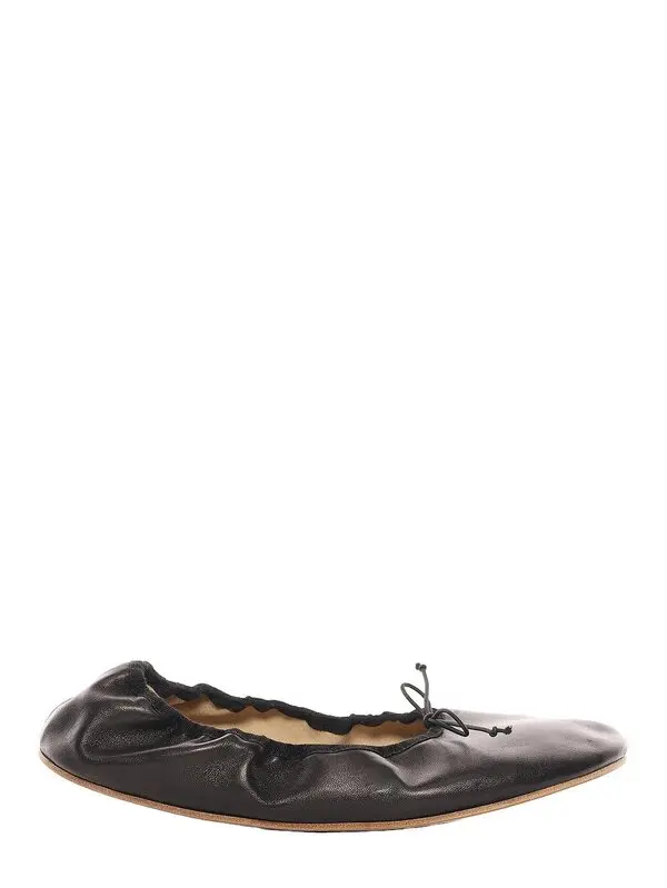 THE ROW Round Ballet Flats - Black