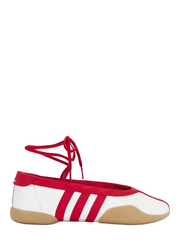 ADIDAS ORIGINALS Taekwondo Mei Ballet Sneakers - White & Better Scarlet